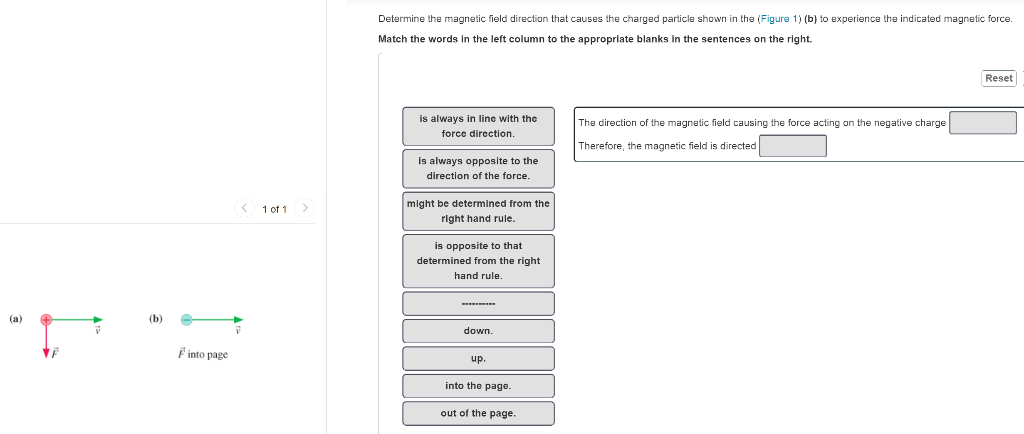Solved Determine the magnetic field direction that causes | Chegg.com