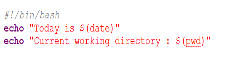 Solved #!/bin/bash echo "Today is Sídate)" echo "Current | Chegg.com