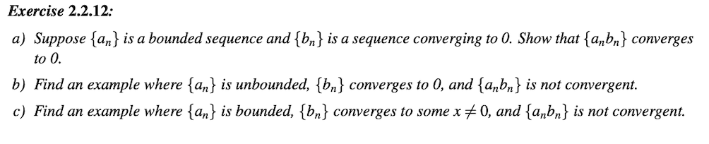 Solved 4Exercise 2.2.12:\\na) Suppose {a_(n)} is a bounded | Chegg.com