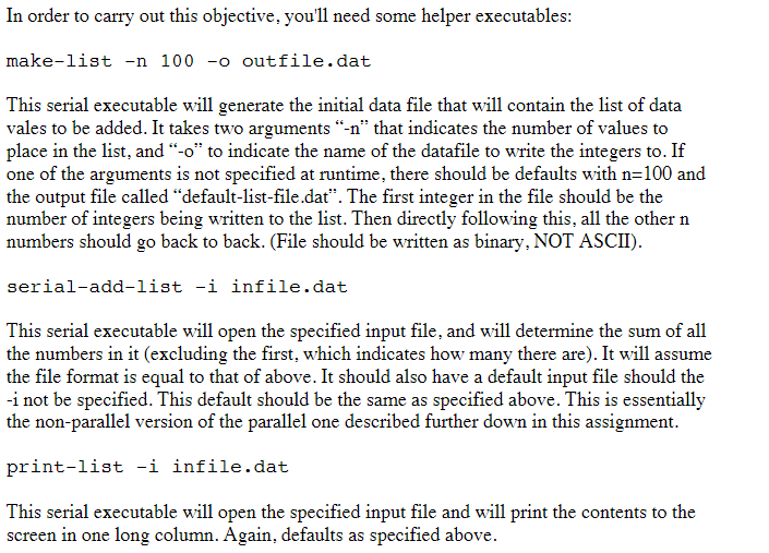Task: Write an MPI Program to compute the sum of a | Chegg.com