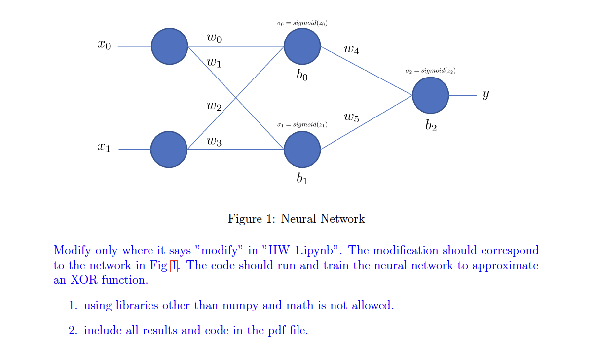 Solved Modify only where it says ”modify” in ”HW 1.ipynb”. | Chegg.com