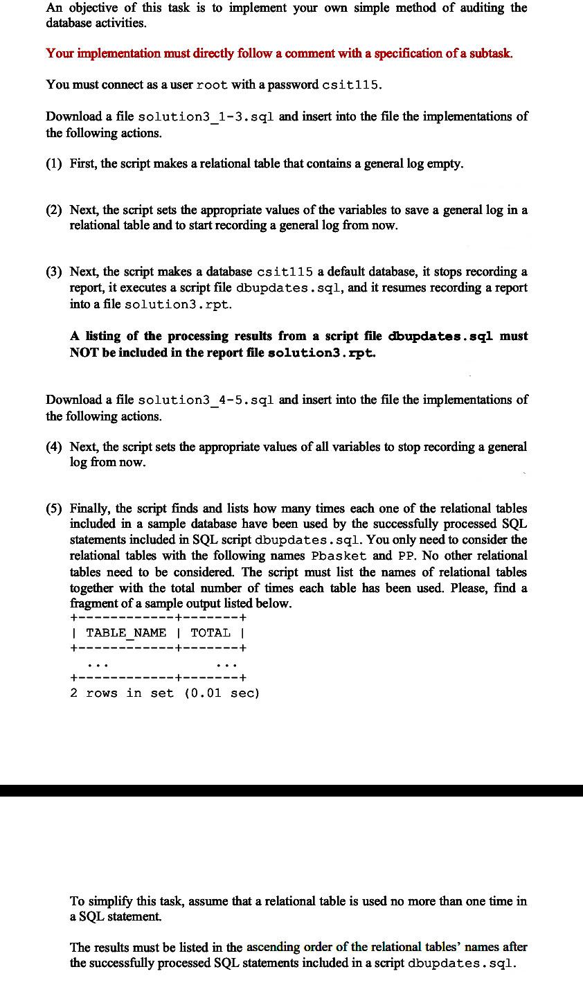Solved An objective of this task is to implement your own | Chegg.com