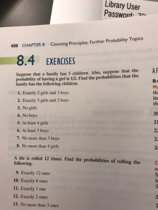 Solved Library User Password: CHAPTER 8 Counting Principles: | Chegg.com