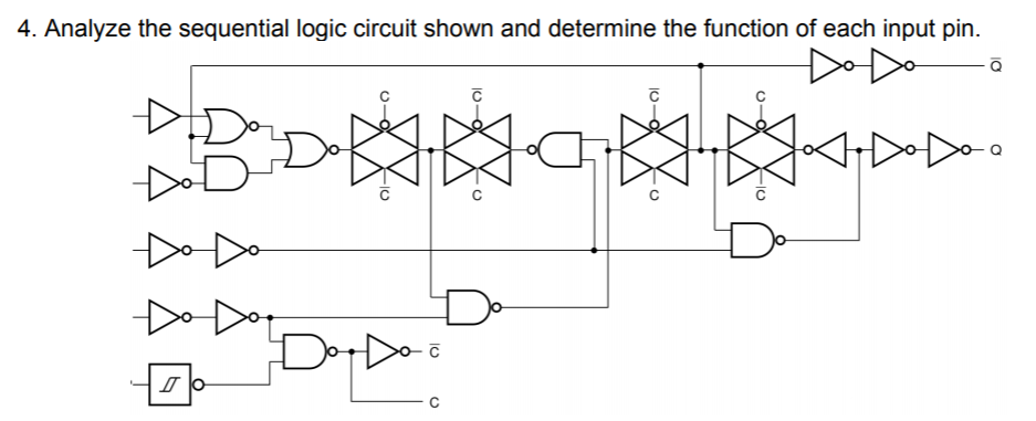 4. Analyze the sequential logic circuit shown and | Chegg.com