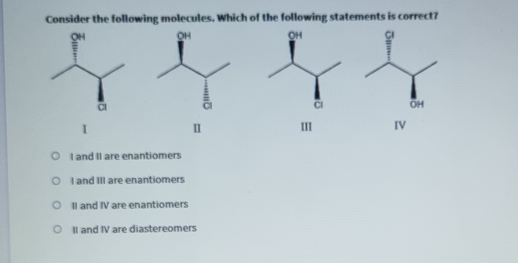 Solved Consider the following molecules. Which of the | Chegg.com