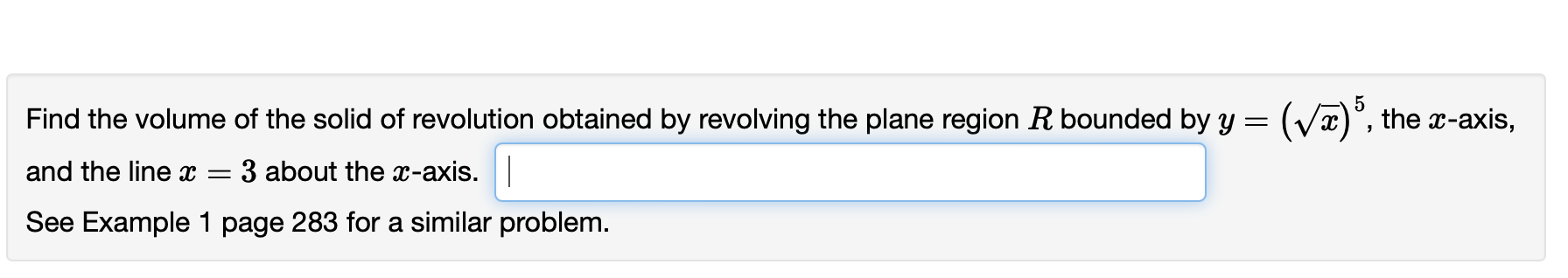 Solved Find the volume of the solid of revolution obtained | Chegg.com