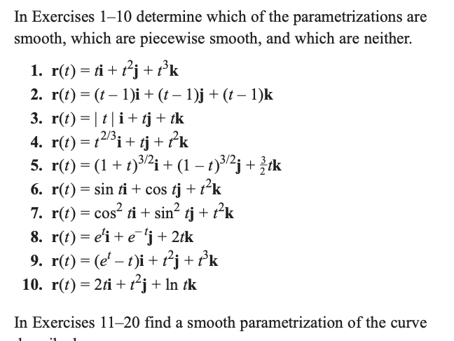 Solved In Exercises 1–10 determine which of the | Chegg.com