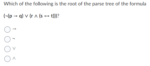 Solved Which of the following is the root of the parse tree | Chegg.com