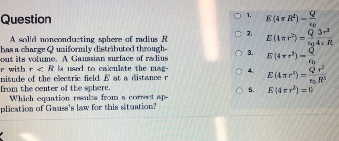 Solved Question 0 2)-Q3r3 A solid nonconducting sphere of | Chegg.com