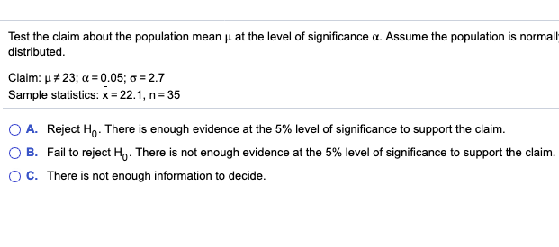 Solved The statement represents a claim. Write its | Chegg.com