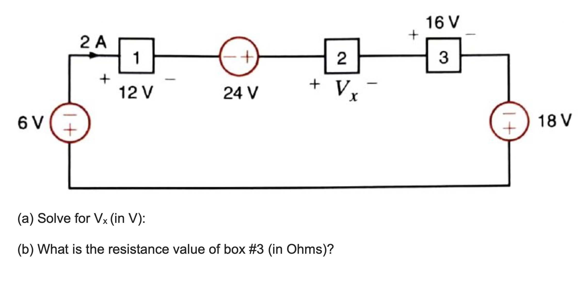 Solved (a) Solve for Vx (in V ): (b) What is the resistance | Chegg.com