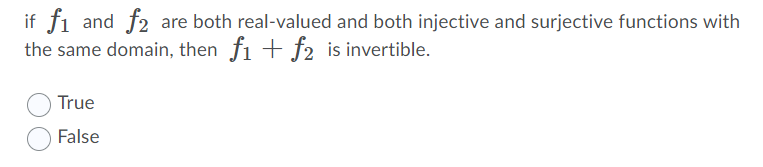 Solved if f1 and f2 are both real-valued and both injective | Chegg.com