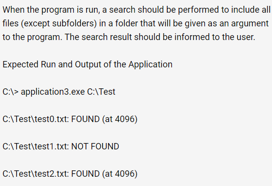 Solved When the program is run, a search should be performed | Chegg.com