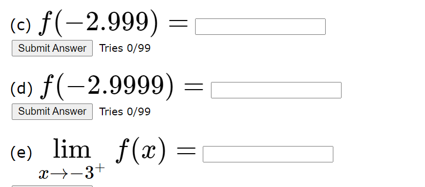 Solved Find the following limit numerically if it exists. | Chegg.com