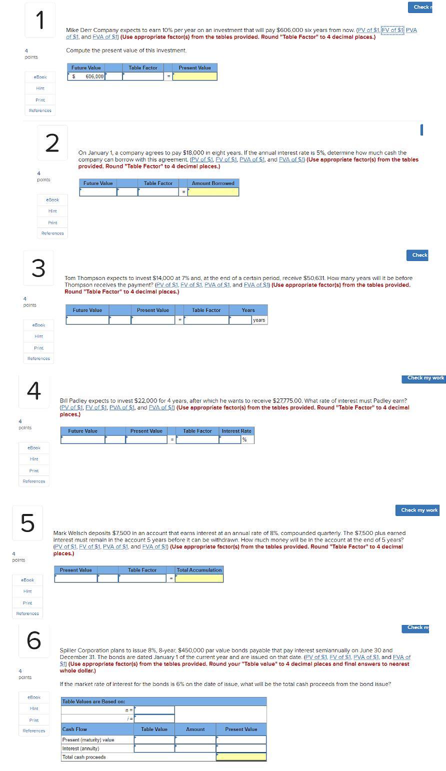 Mike Derr Company expects to earn 10% per year on an | Chegg.com
