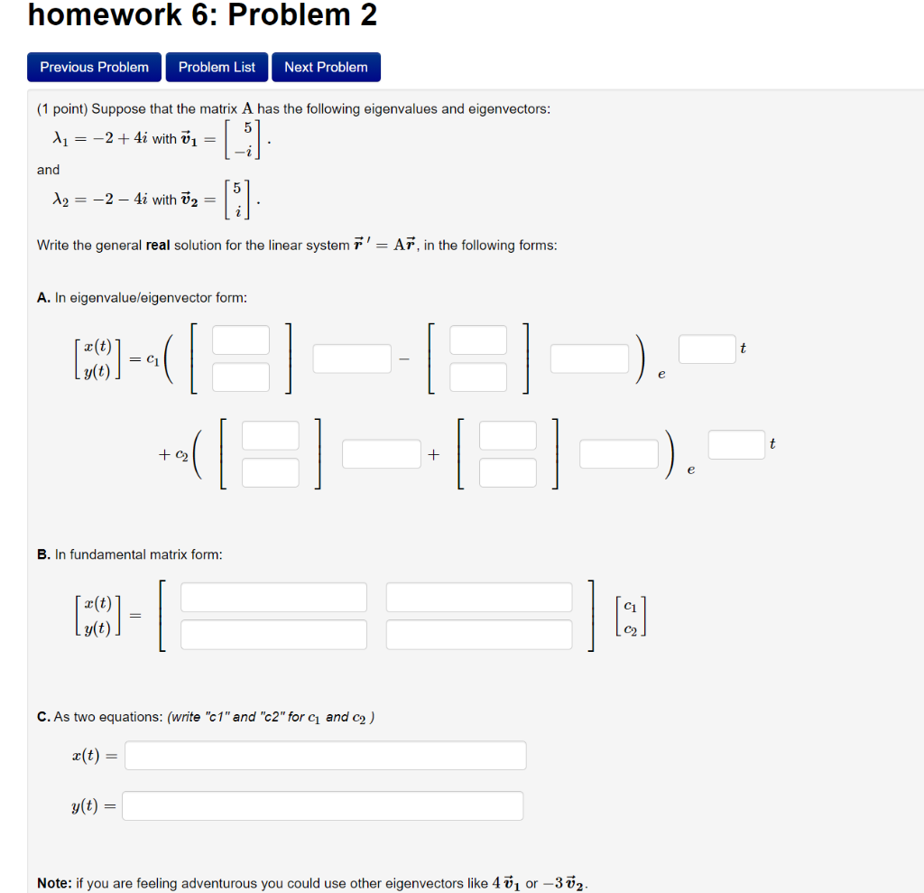 Solved homework 6: Problem 2 Previous Problem Problem List | Chegg.com