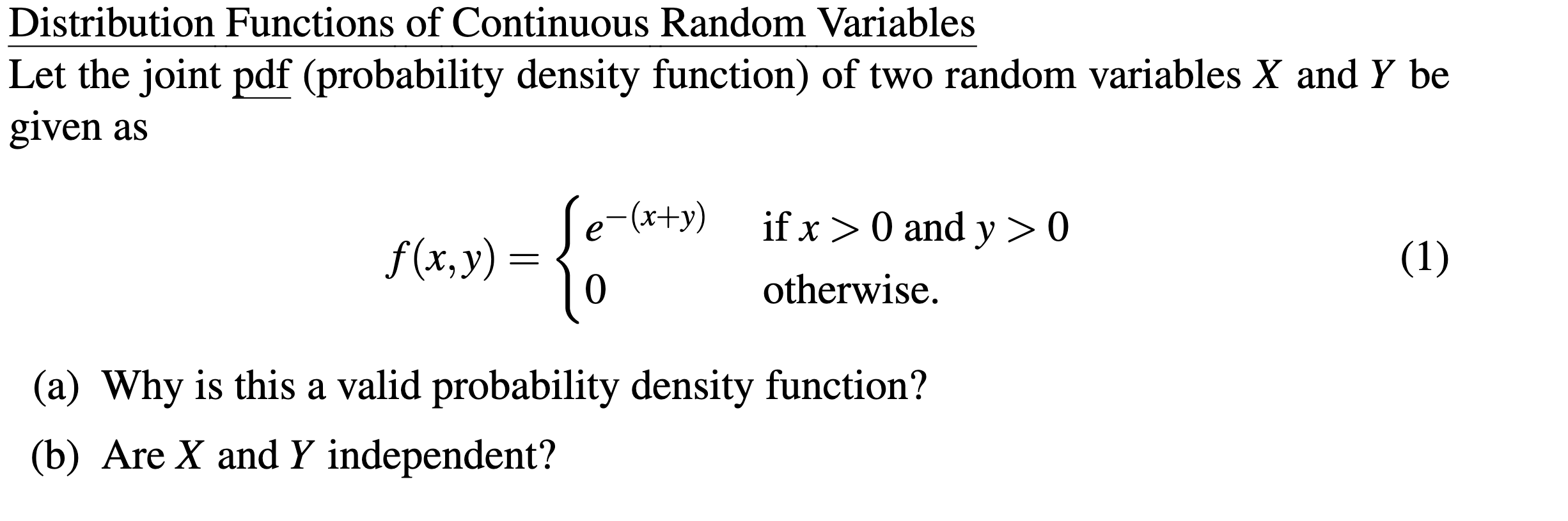 Solved Distribution Functions of Continuous Random Variables | Chegg.com Solved Distribution Functions of Continuous Random Variables | Chegg.com