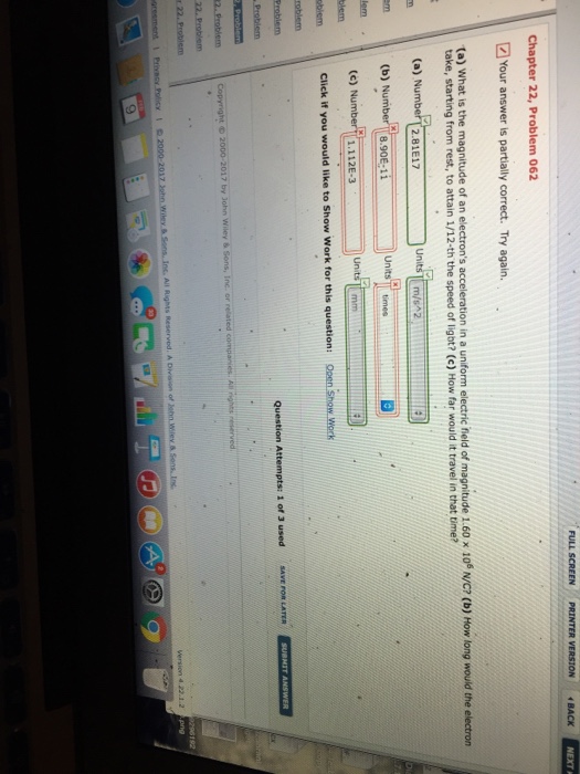 Solved lem FULL SCREEN PRINTER VERSION BACK NEXT Chapter 22, | Chegg.com