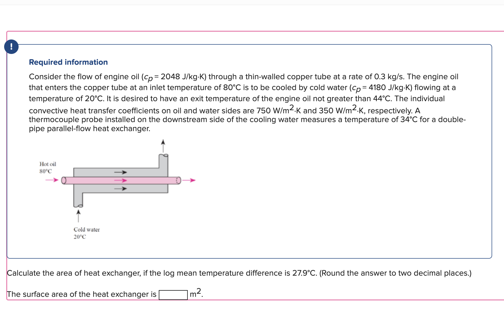 Solved Required informationConsider the flow of engine oil | Chegg.com