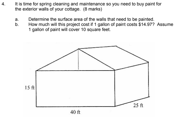 Solved It is time for spring cleaning and maintenance so you | Chegg.com