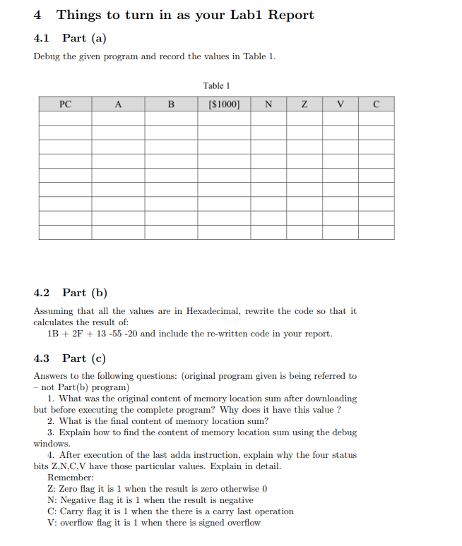 Solved 1 Assembly Programming With Code Warrior The purpose | Chegg.com