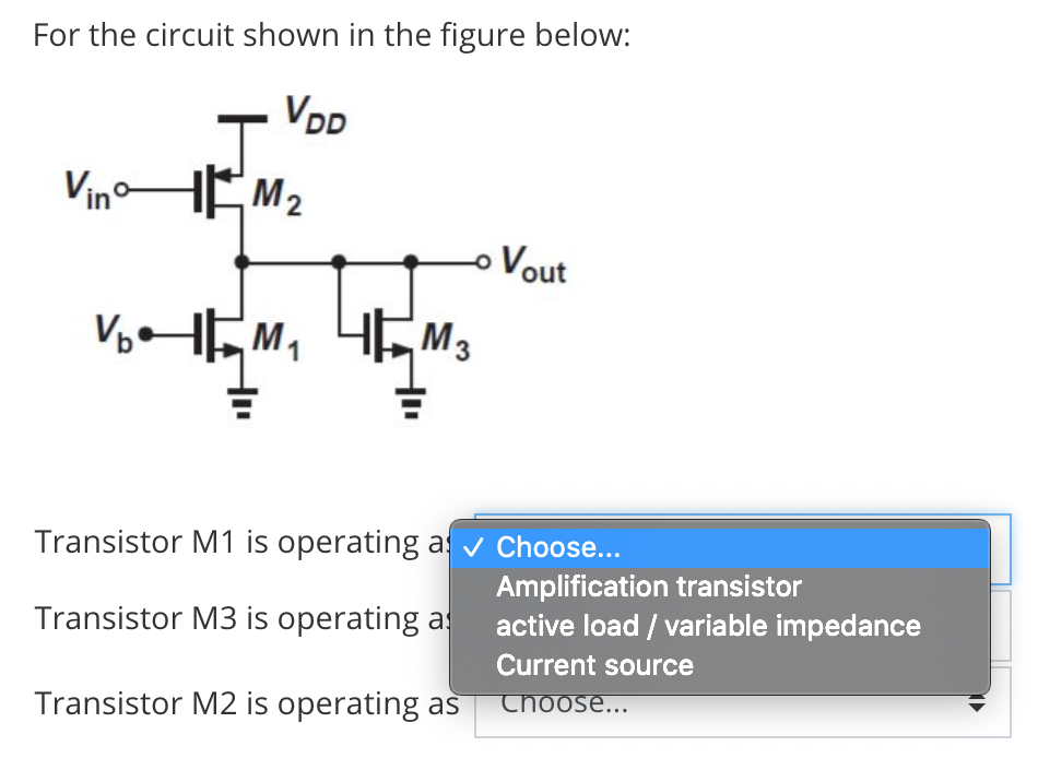 Solved For the circuit shown in the figure below: VOD | Chegg.com