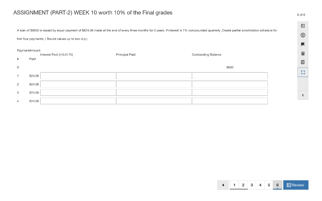 Solved ASSIGNMENT (PART-2) WEEK 10 worth 10% of the Final | Chegg.com