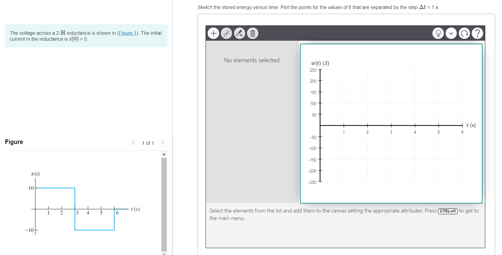 Solved Sketch the stored energy versus time. Plot the points | Chegg.com