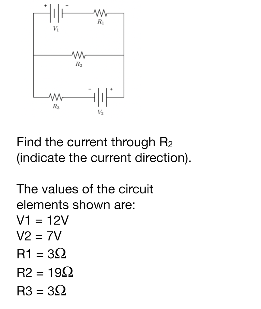 Solved Please solve for the magnitude of the current through | Chegg.com