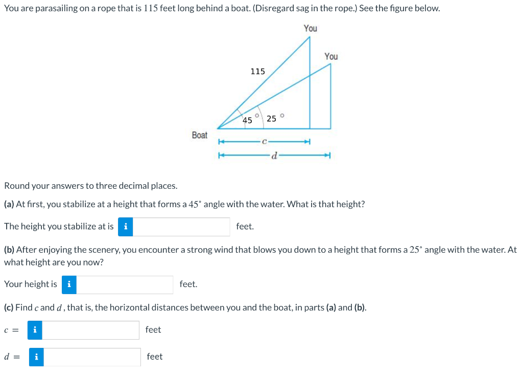 Solved Round your answers to three decimal places. (a) At | Chegg.com