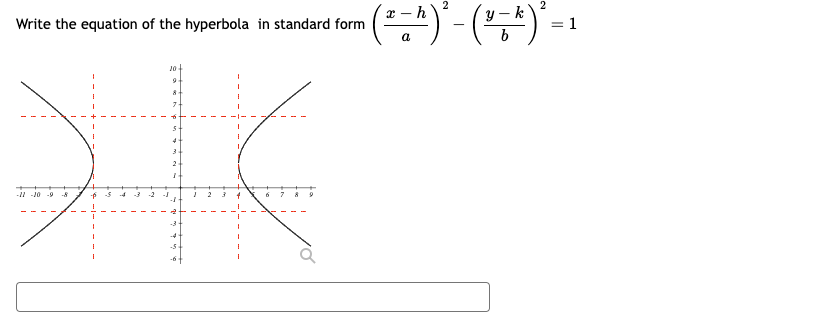 Solved Write the equation of the hyperbola in standard form | Chegg.com