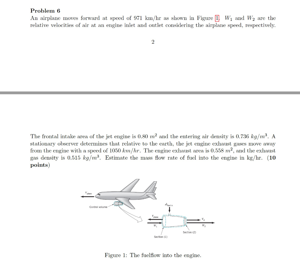 Solved Problem 6 An airplane moves forward at speed of 971 | Chegg.com