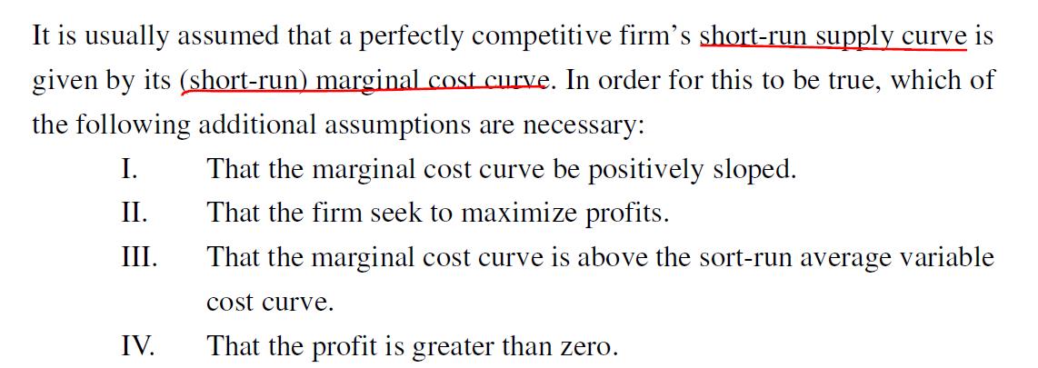 Solved It is usually assumed that a perfectly competitive | Chegg.com