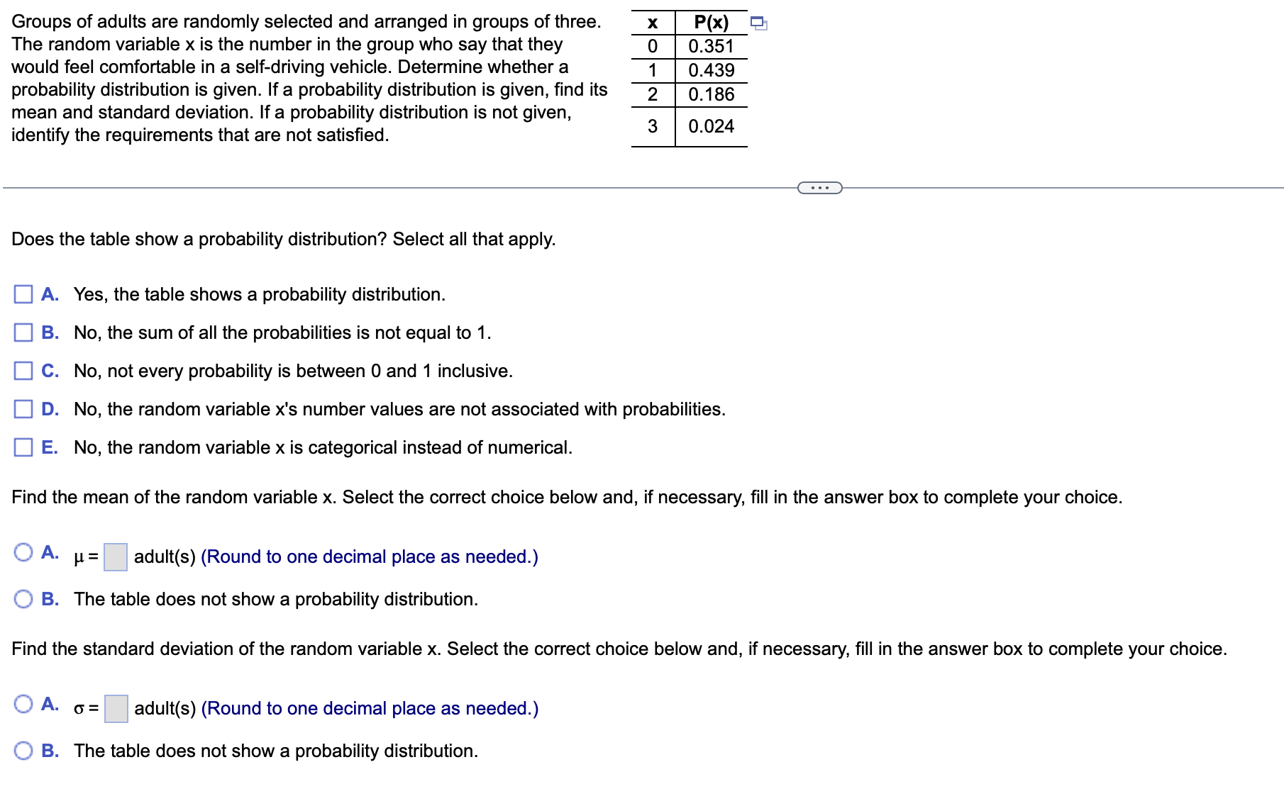 Solved Groups of adults are randomly selected and arranged | Chegg.com