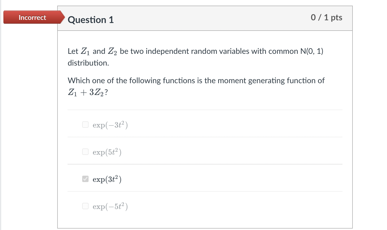 Solved Let Z1 and Z2 be two independent random variables | Chegg.com