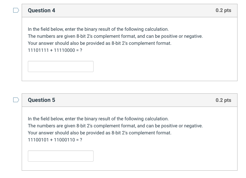 Solved Question 2 0.2 pts In the field below, enter the | Chegg.com