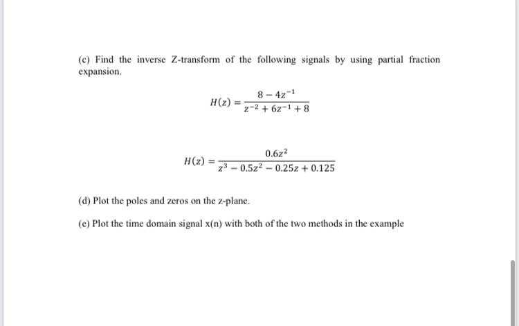 Please solve using MATLAB ASAP | Chegg.com