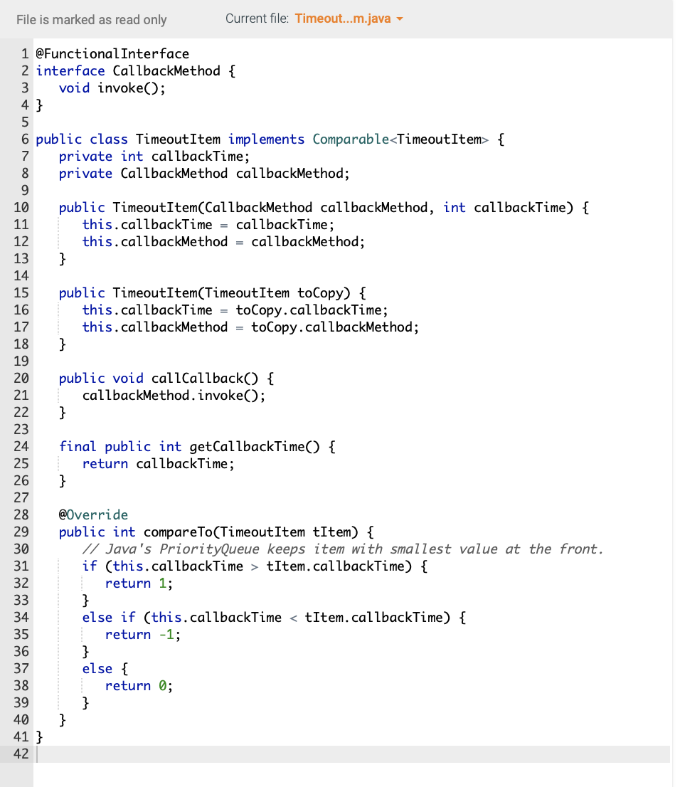 Solved Timeout Manager Overview A Timeout Manager Stores A