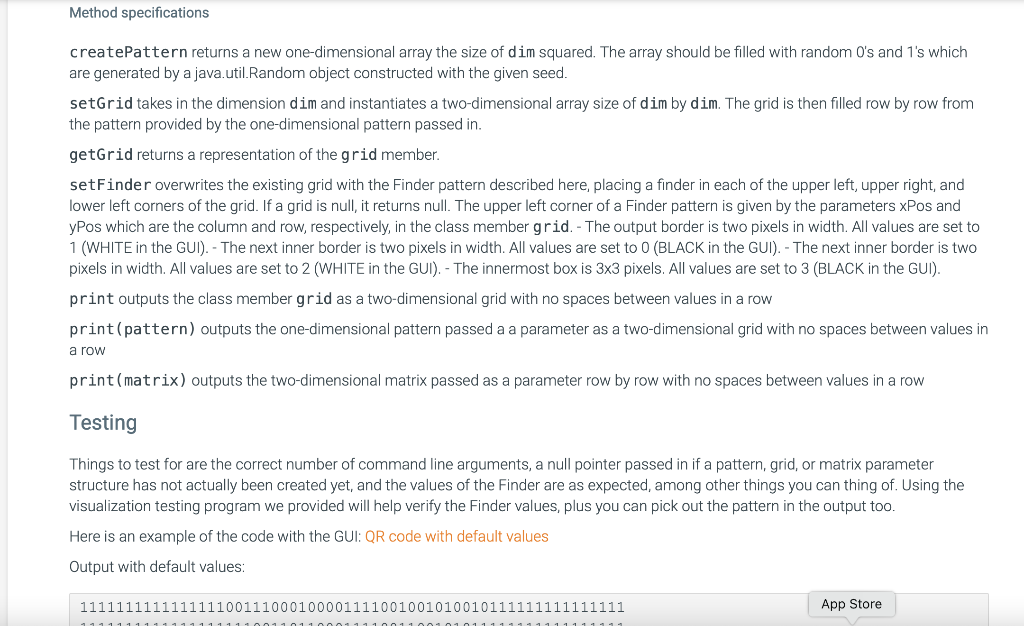 Solved 20.2 Program 1: QR Code Introduction This lab uses | Chegg.com