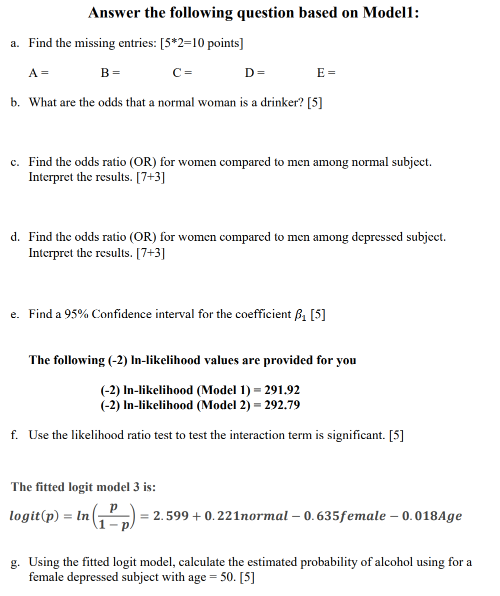 Solved 1. The data set drink is created with the variable's | Chegg.com