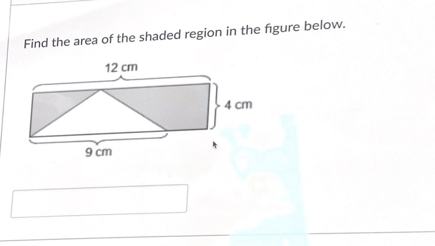 Solved Find the area of the shaded region in the figure | Chegg.com
