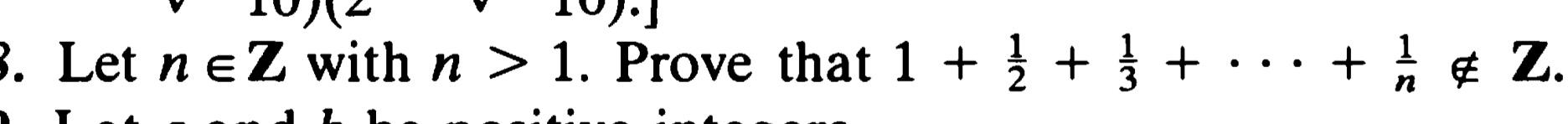 Solved 3. Let neZ with n > 1. Prove that 1 + į + } + the & | Chegg.com