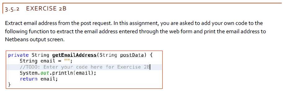 Solved Extract email address from the post request. In this | Chegg.com