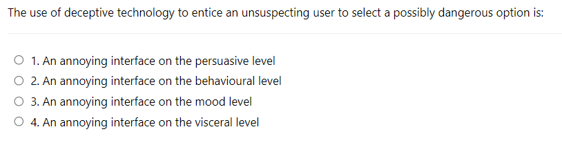 Solved The use of deceptive technology to entice an | Chegg.com