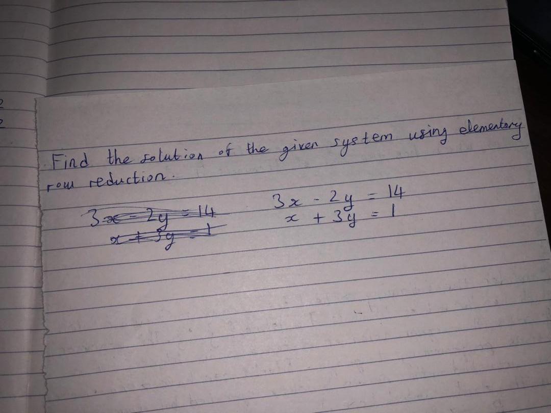 Solved Find the solution of the given system using | Chegg.com