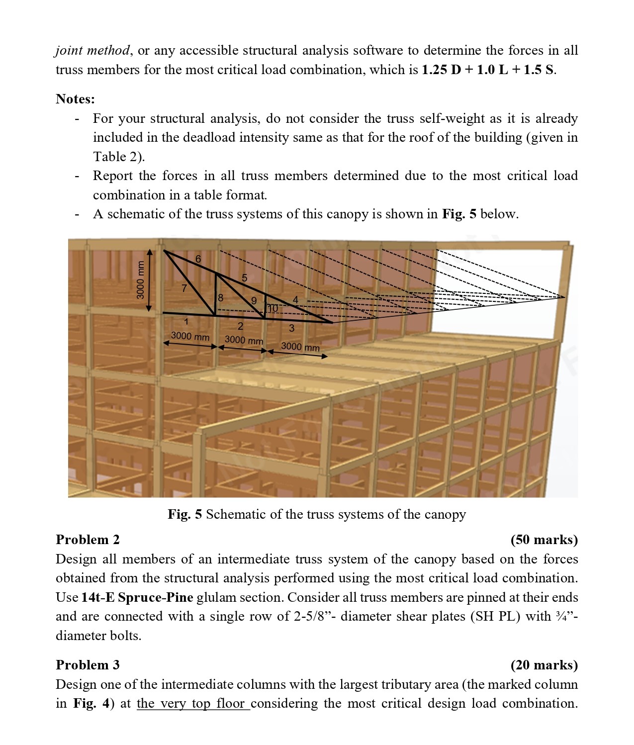 Fig. 3 Structural floor plan (floors 3 - 4) Fig. 4 | Chegg.com