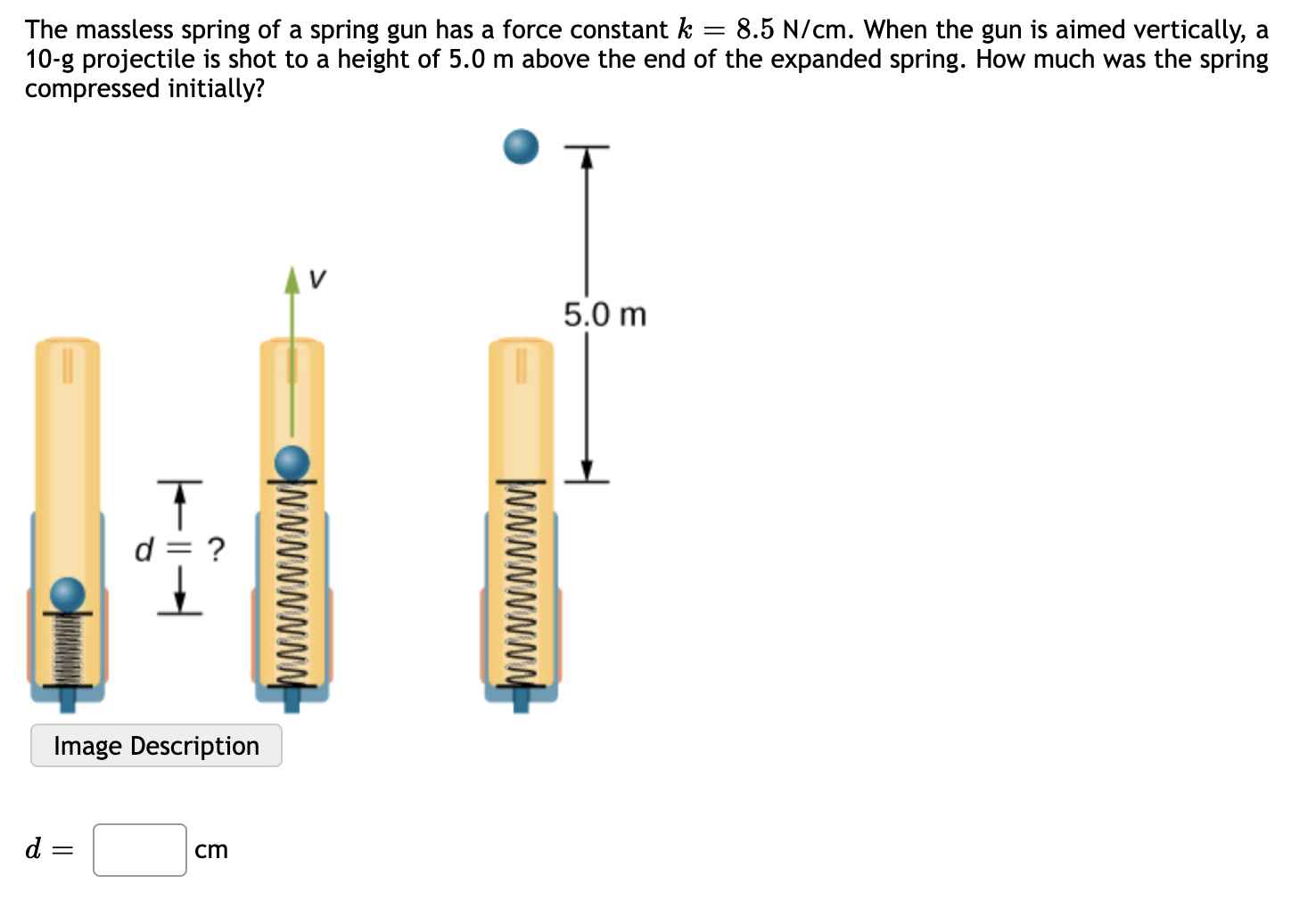 Solved The massless spring of a spring gun has a force | Chegg.com
