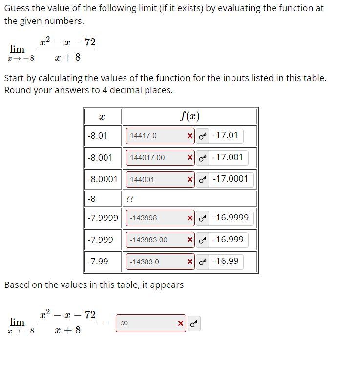 Solved Guess the value of the following limit (if it exists) | Chegg.com