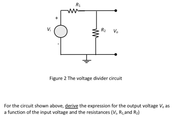 Solved R1 Vi R2 Vo Figure 3: Circuit diagram For the circuit | Chegg.com
