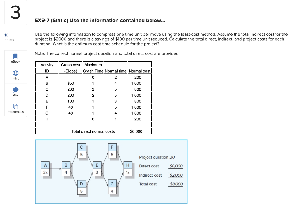 Solved EX9-7 (Static) Use the information contained below... | Chegg.com